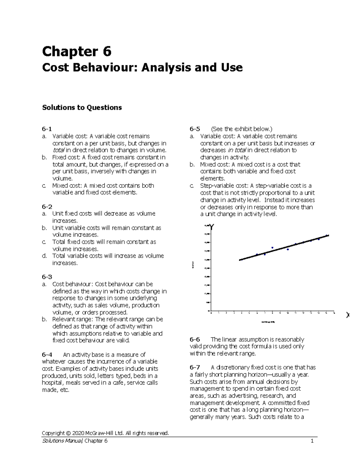 Soluiton Manual - chapter 6 - Copyright © 2020 McGraw-Hill Ltd. All ...