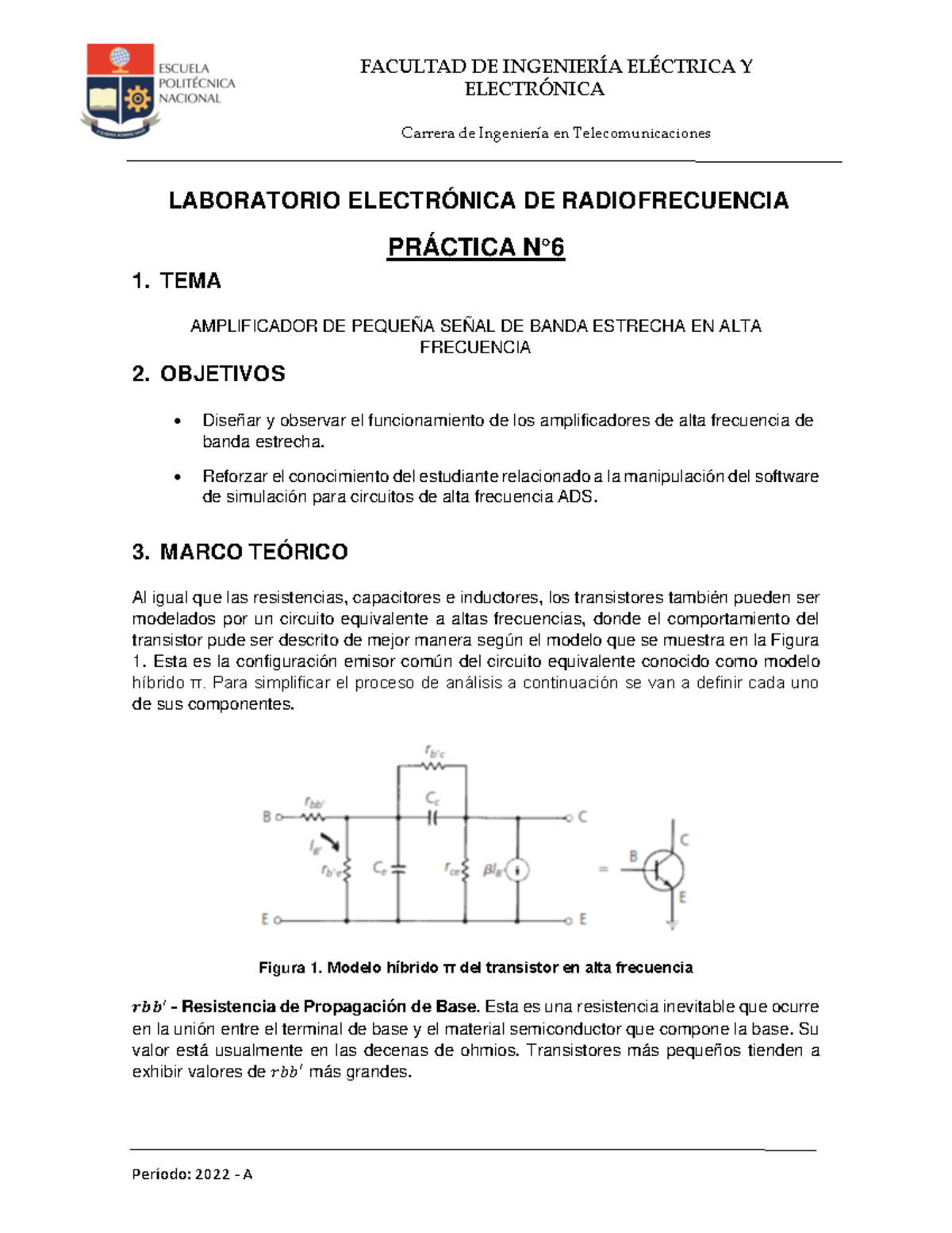 Práctica 6 2022A - Descripcion de desarrollo de practica de laboratorio - FACULTAD DE INGENIERÍA ...