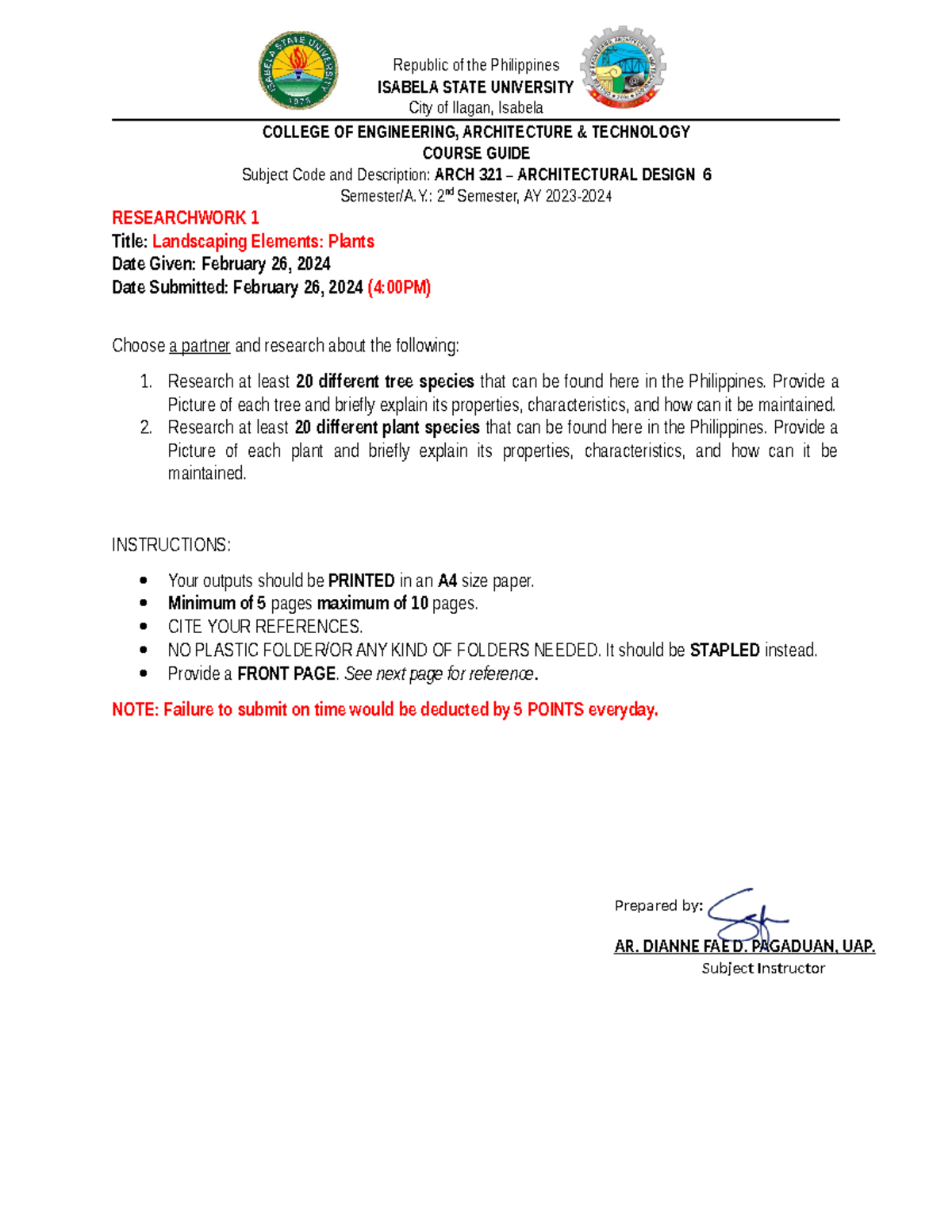 RSW 1 Design 6 - Republic of the Philippines ISABELA STATE UNIVERSITY City of Ilagan, Isabela ...