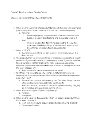 Chapter 2 Lecture 2 Outline Spring 2022 - BL 2413 – THE LEGAL ...