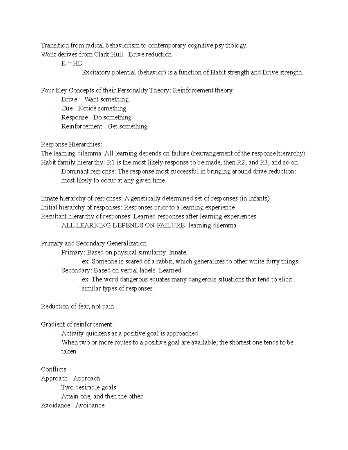 11 1 22 John Dollard Neal Miller - Transition from radical behaviorism ...