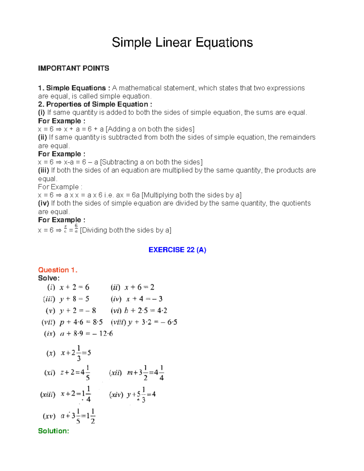 Simple Linear Equations Ncertbooksolutions IMPORTANT POINTS 1 Simple simple-linear-equations-ncertbooksolutions-important-points-1-simple