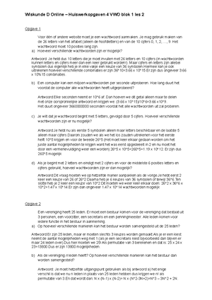 Wiskunde D - Jaar: 4 - VWO - Studeersnel