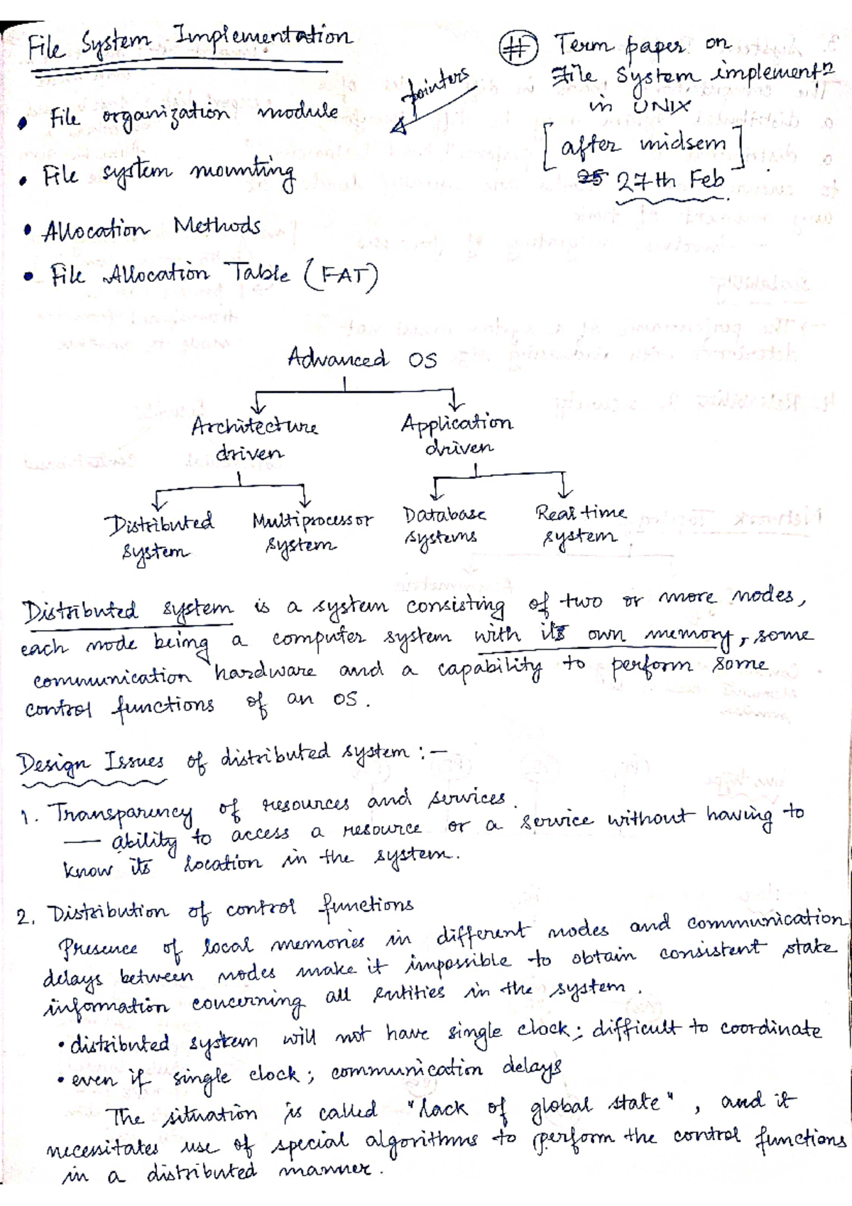 Advance Operating System Design Computer Architecture And Operating