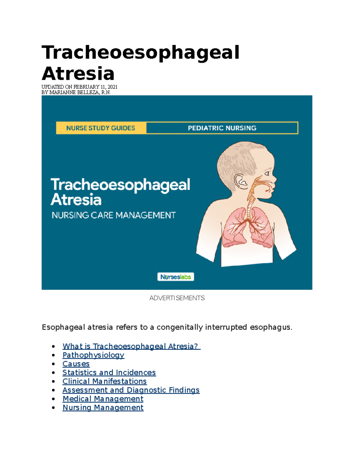 Tracheoesophageal Atresia - Tracheoesophageal Atresia UPDATED ON ...
