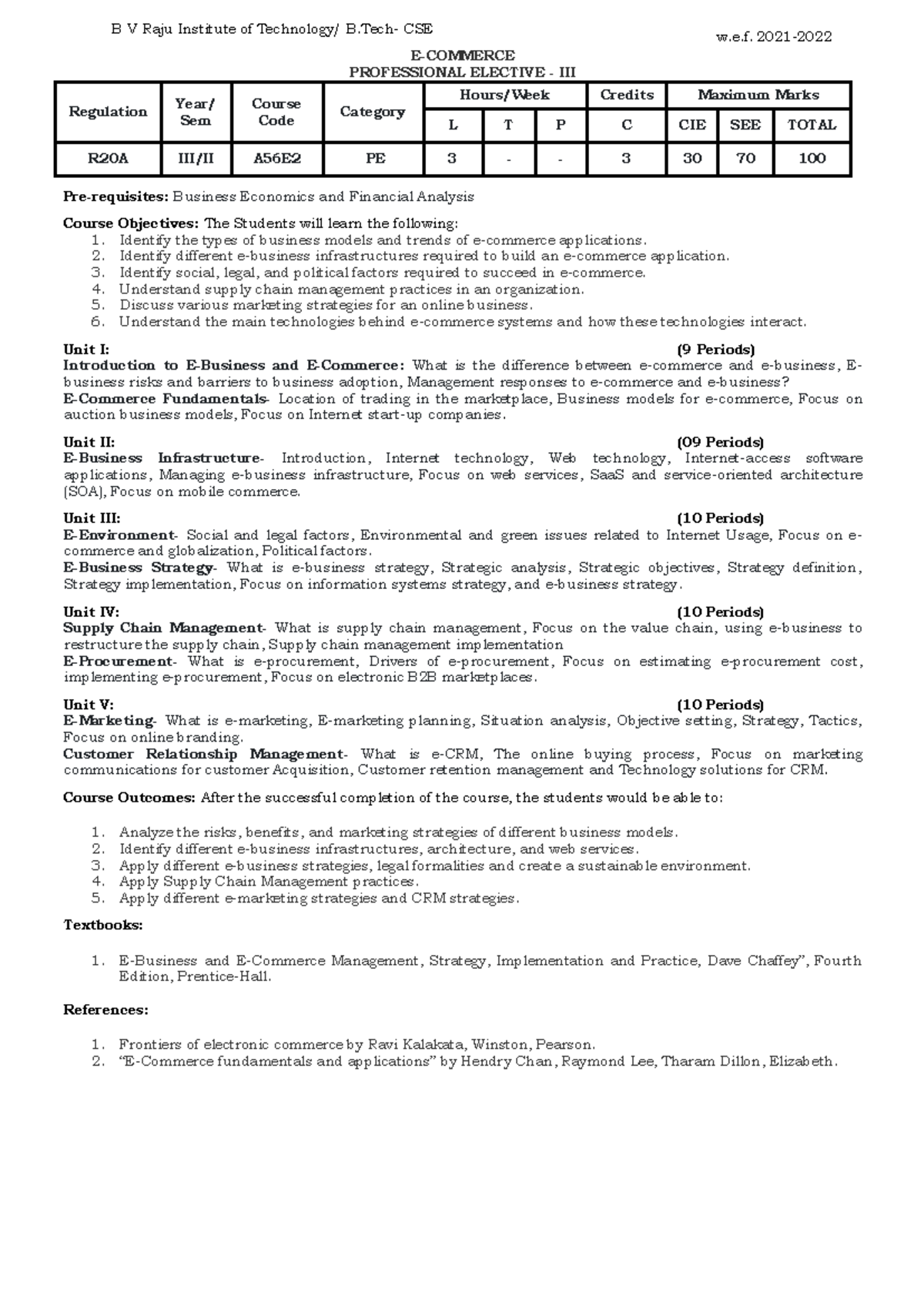 EC - Objectives - B V Raju Institute of Technology/ B- CSE w.e. 202 1 ...