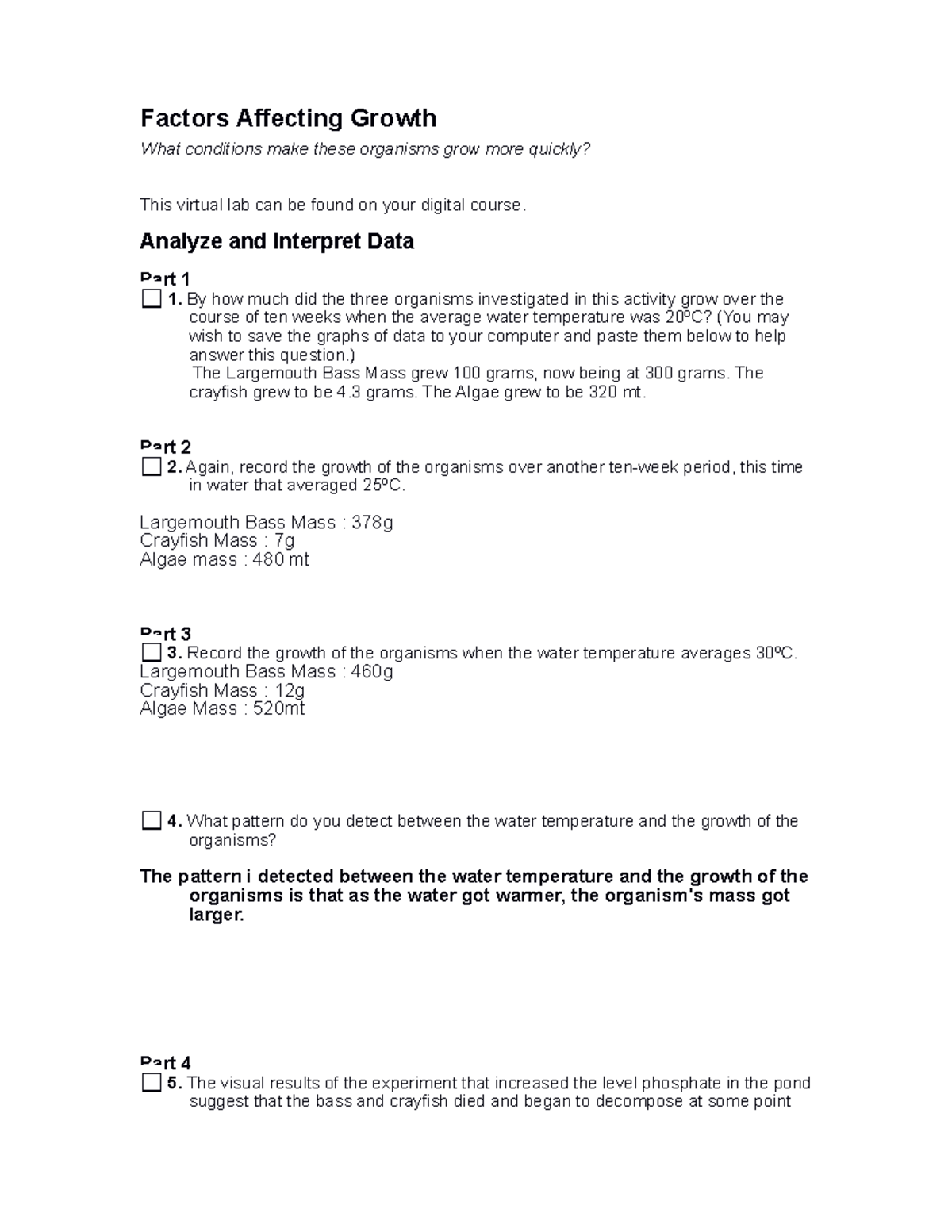 SSA Factors Affecting Growth pt2 - Factors Affecting Growth What ...