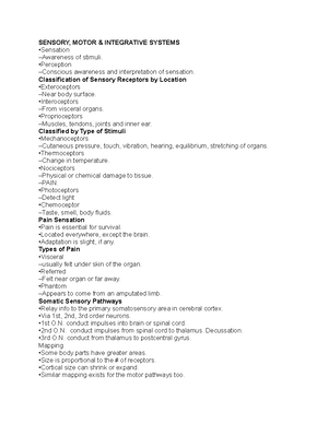 Exam 4 Notes - The Brain and Cranial Nerves •Largest organ in the body ...