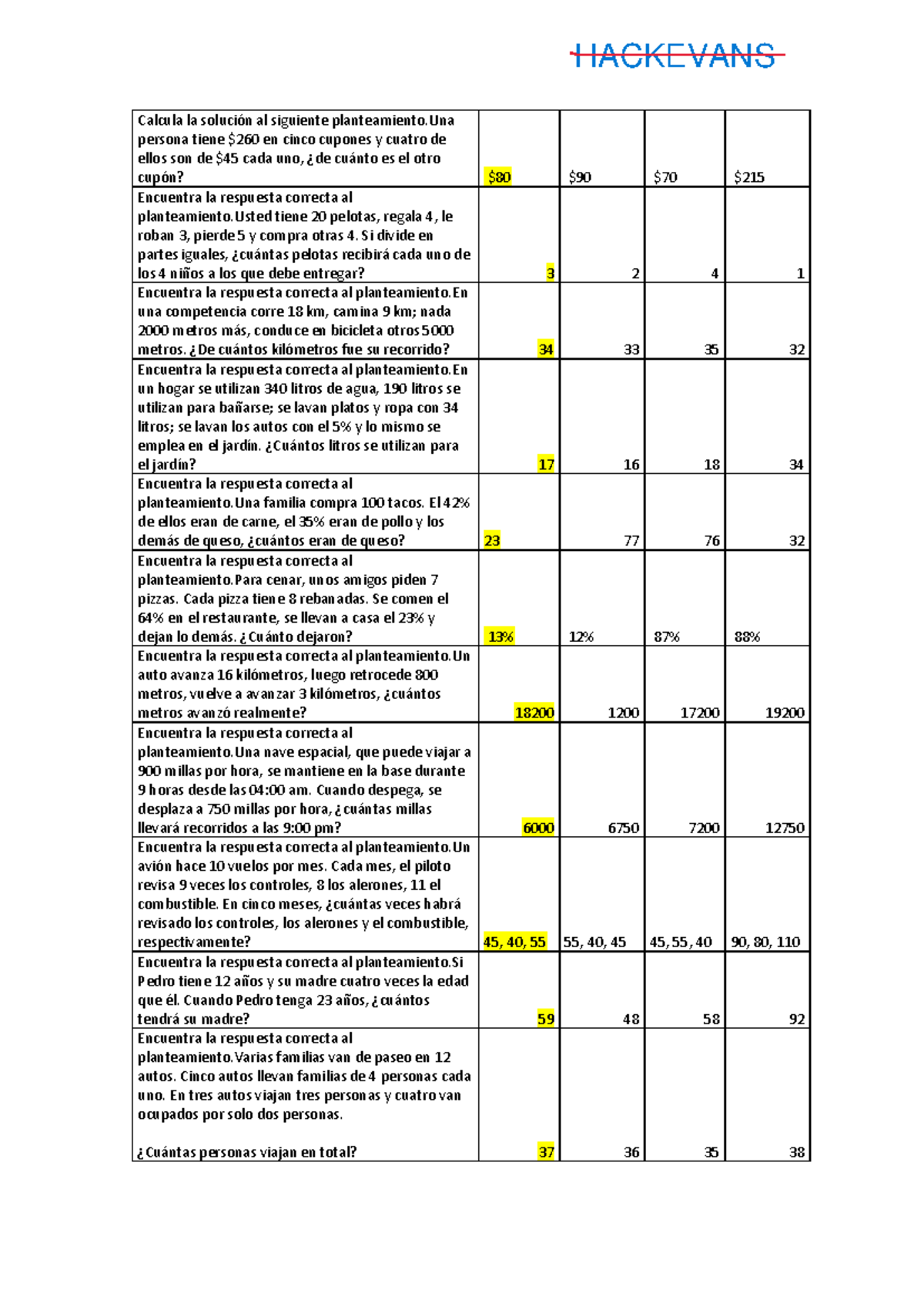 Examen Senescyt 2023 - ejercicios verbales - Calcula la solución al siguiente planteamiento ...