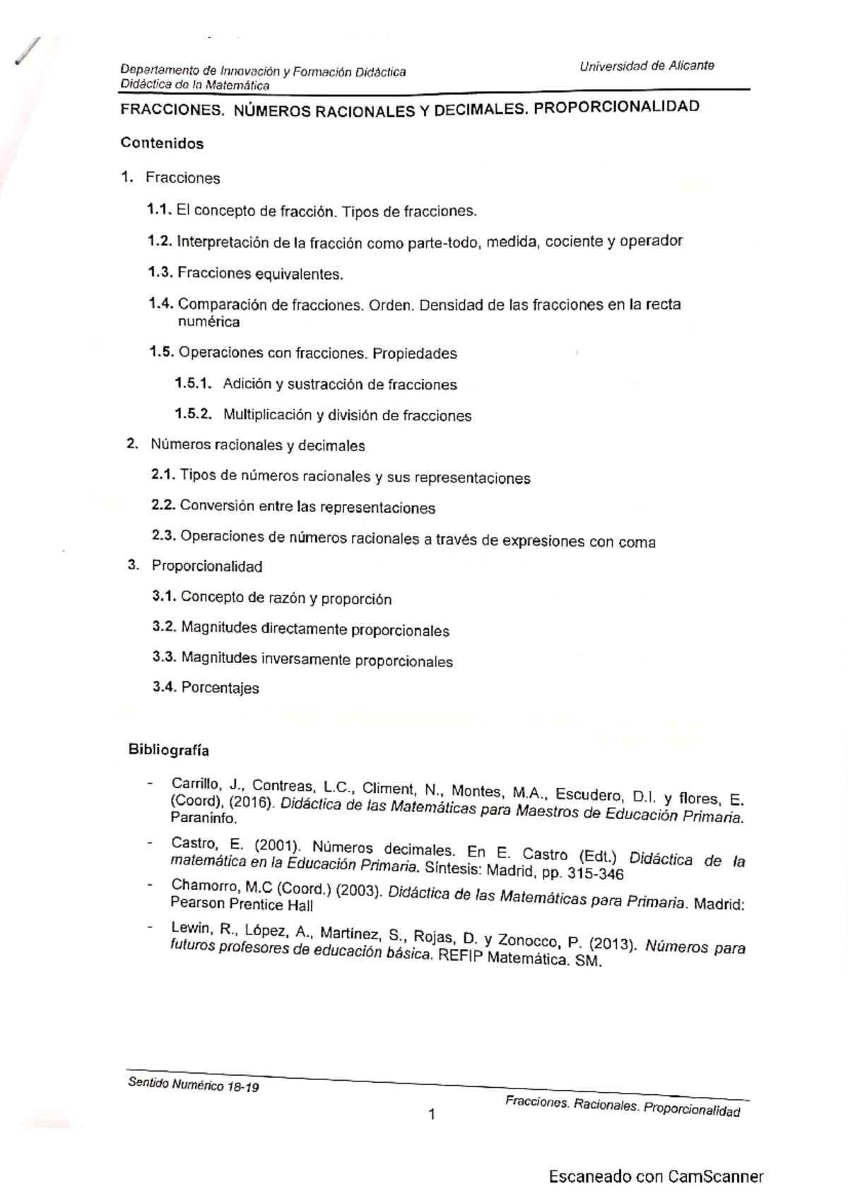 Tema 3 Sentido Numérico - Didáctica De La Matemática: Sentido Numérico ...