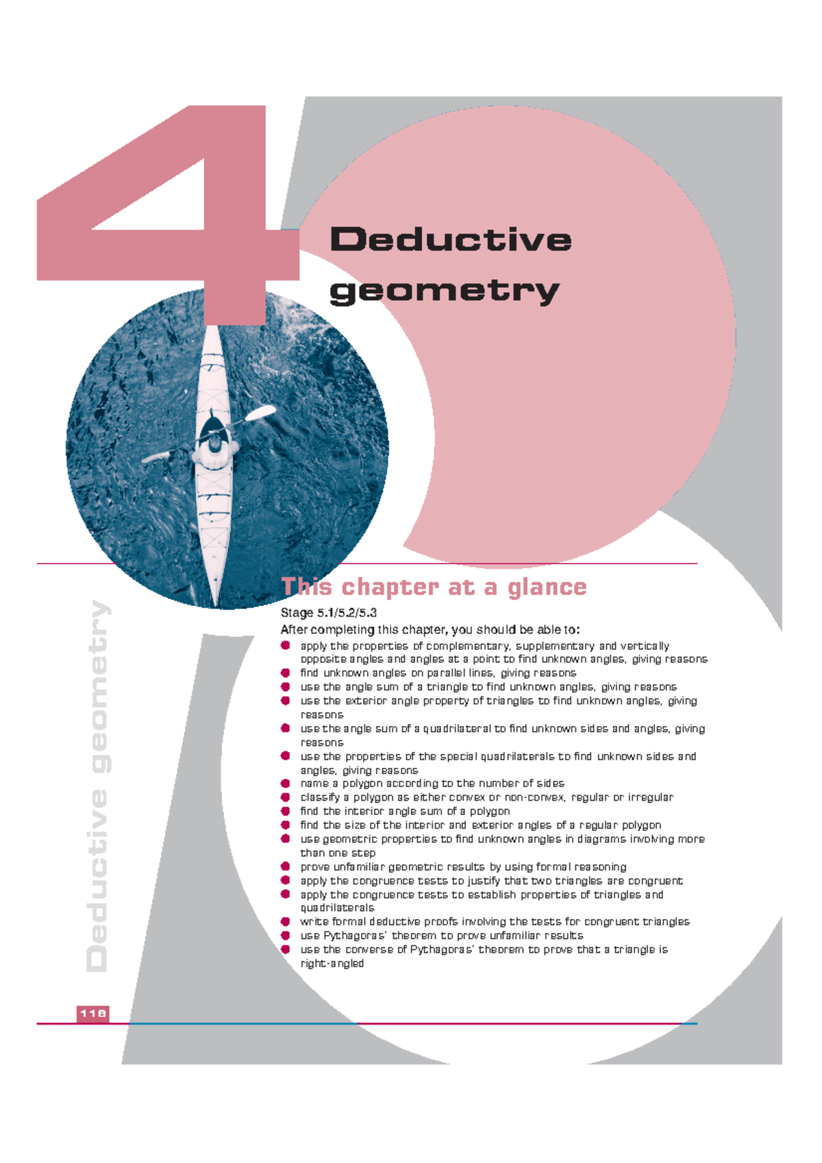 Chap4 - math - 118 Deductive geometry This chapter at a glance Stage 5. ...
