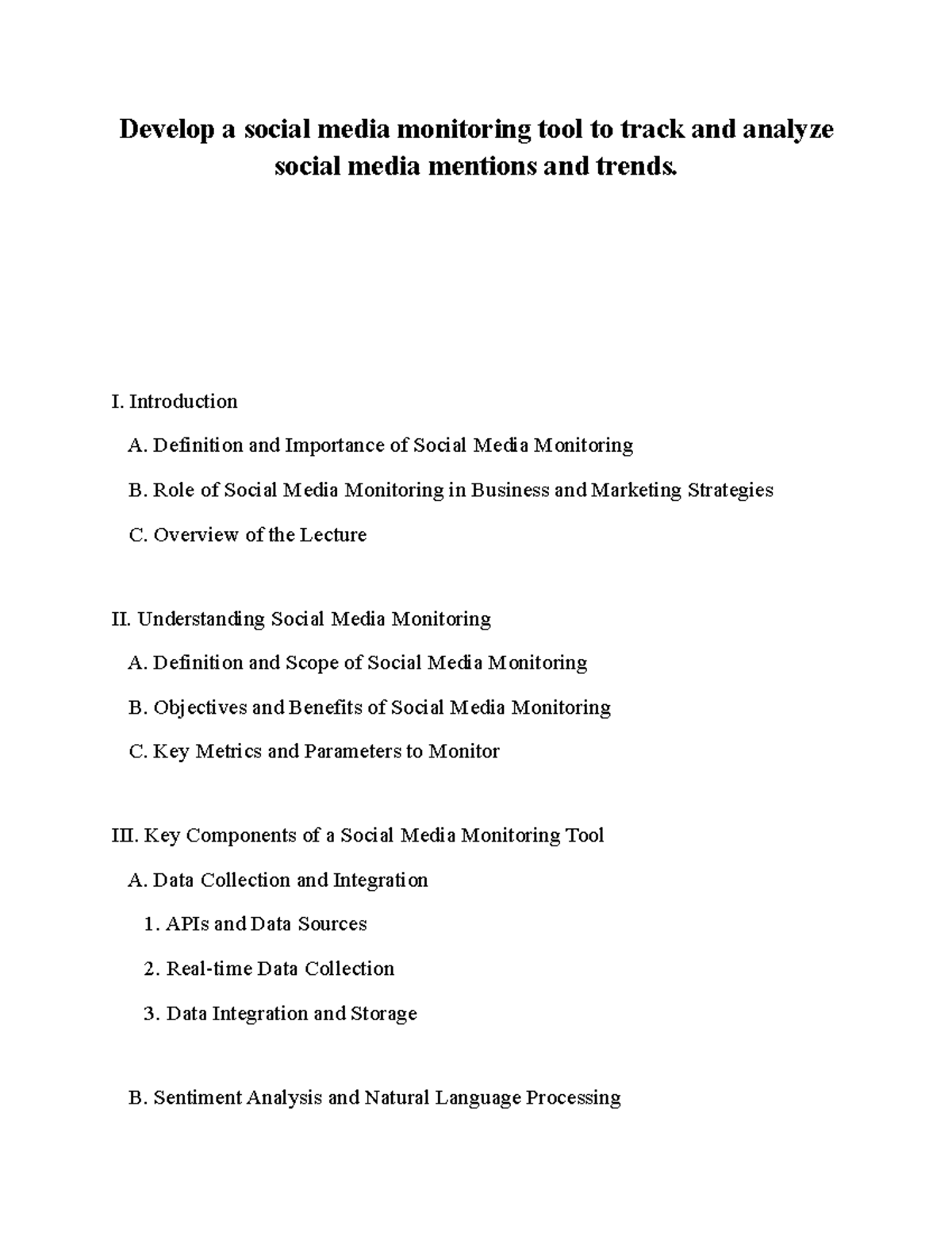 Develop a social media - learning - Develop a social media monitoring ...
