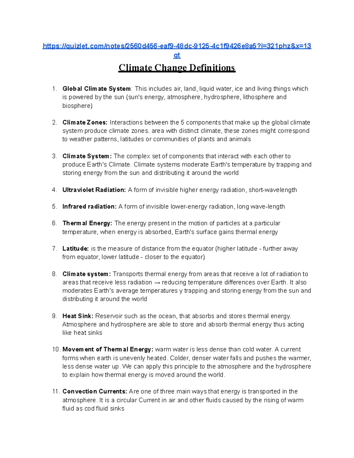 Climate Change Definition Page - quizlet/notes/2560d456-eaf9-48dc-9125 ...