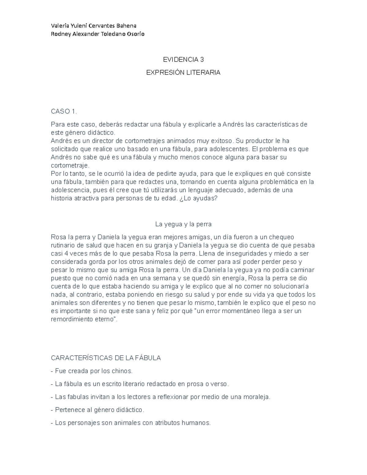 Evidencia 3 expresion literaria - Valeria Yuleni Cervantes Bahena ...