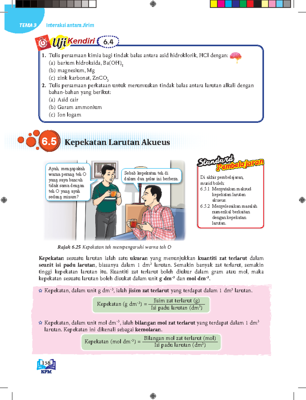 12 BT Kimia Tg4 - practice - Interaksi antara Jirim Rajah 6 Kepekatan teh mempengaruhi warna teh ...