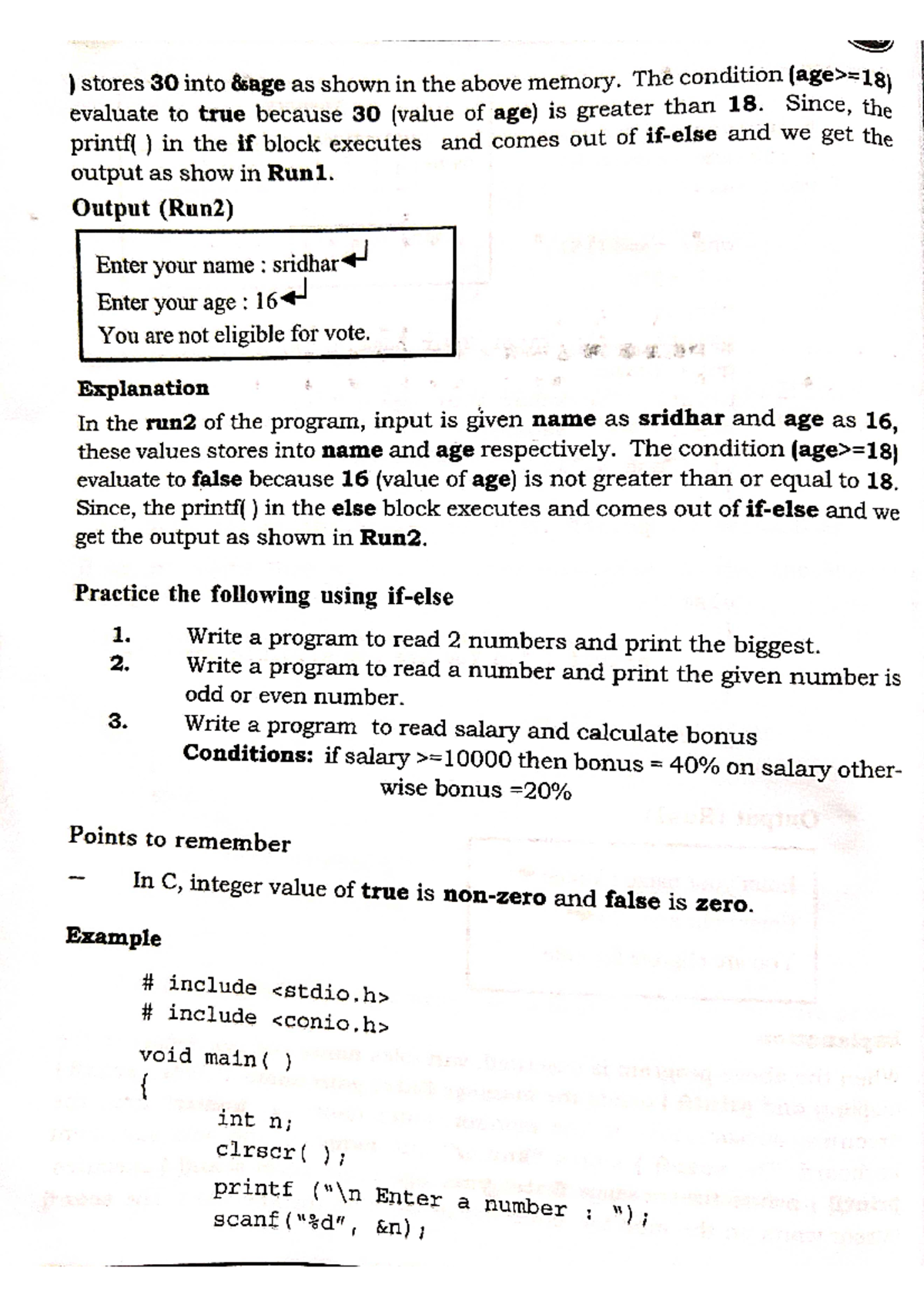 Examples in C - Perfect notes - Computer science - Studocu