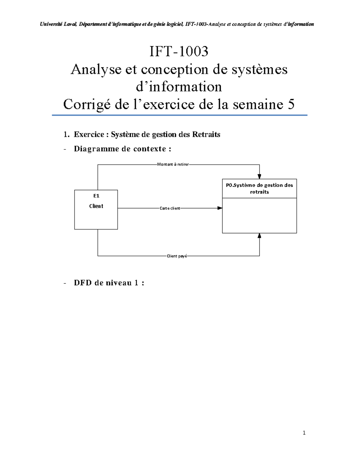 Corr Exercice 5 - La correction des exercises de la séance 5 - IFT ...