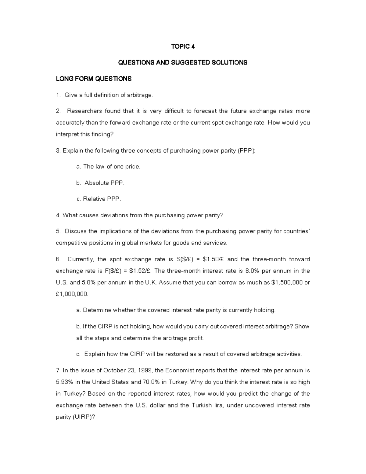 Topic 4 Questions - pretty good - TOPIC 4 QUESTIONS AND SUGGESTED ...