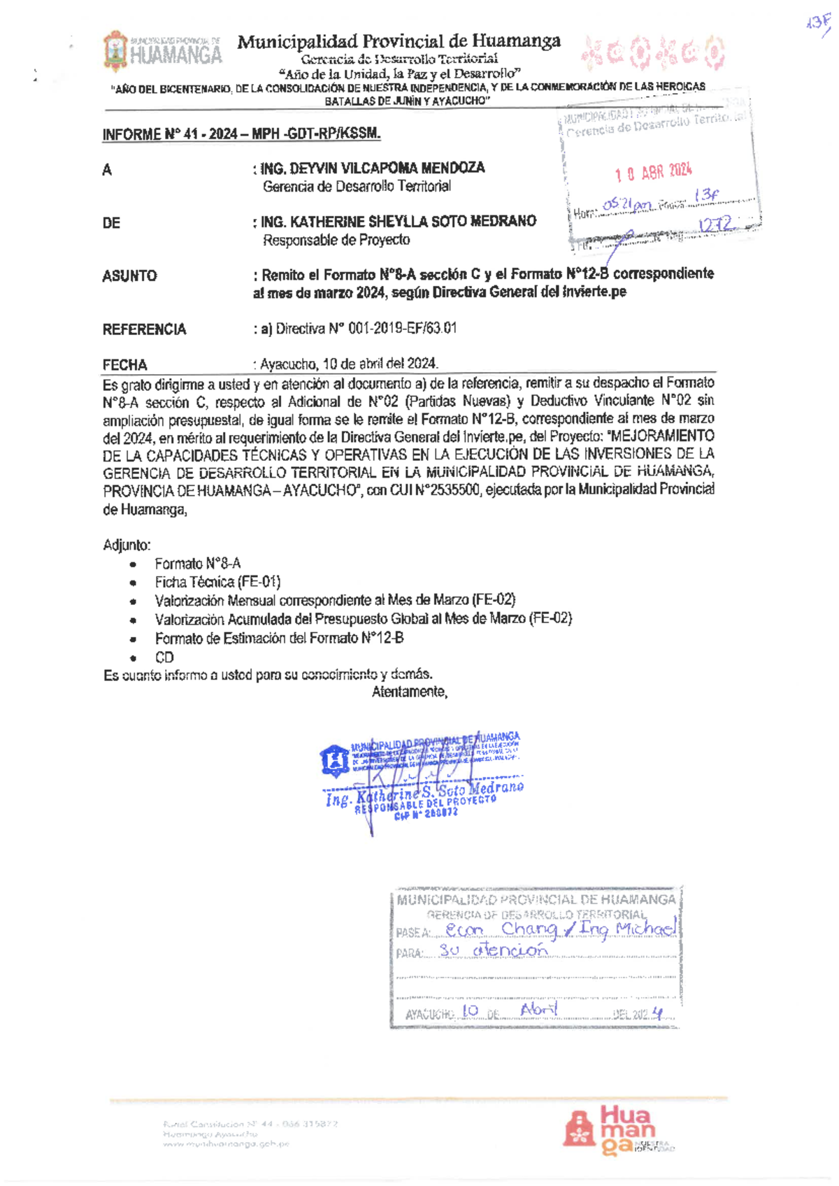 Formato 8a seccion C GDT - gestion publica - Studocu