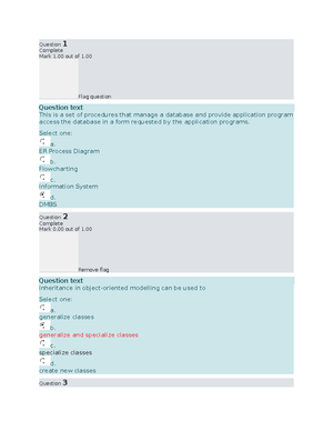 System-Integ-Prelim-Exam -Attempt-review - Home / My courses / UGRD-IT6204-2233T / Prelim - Studocu