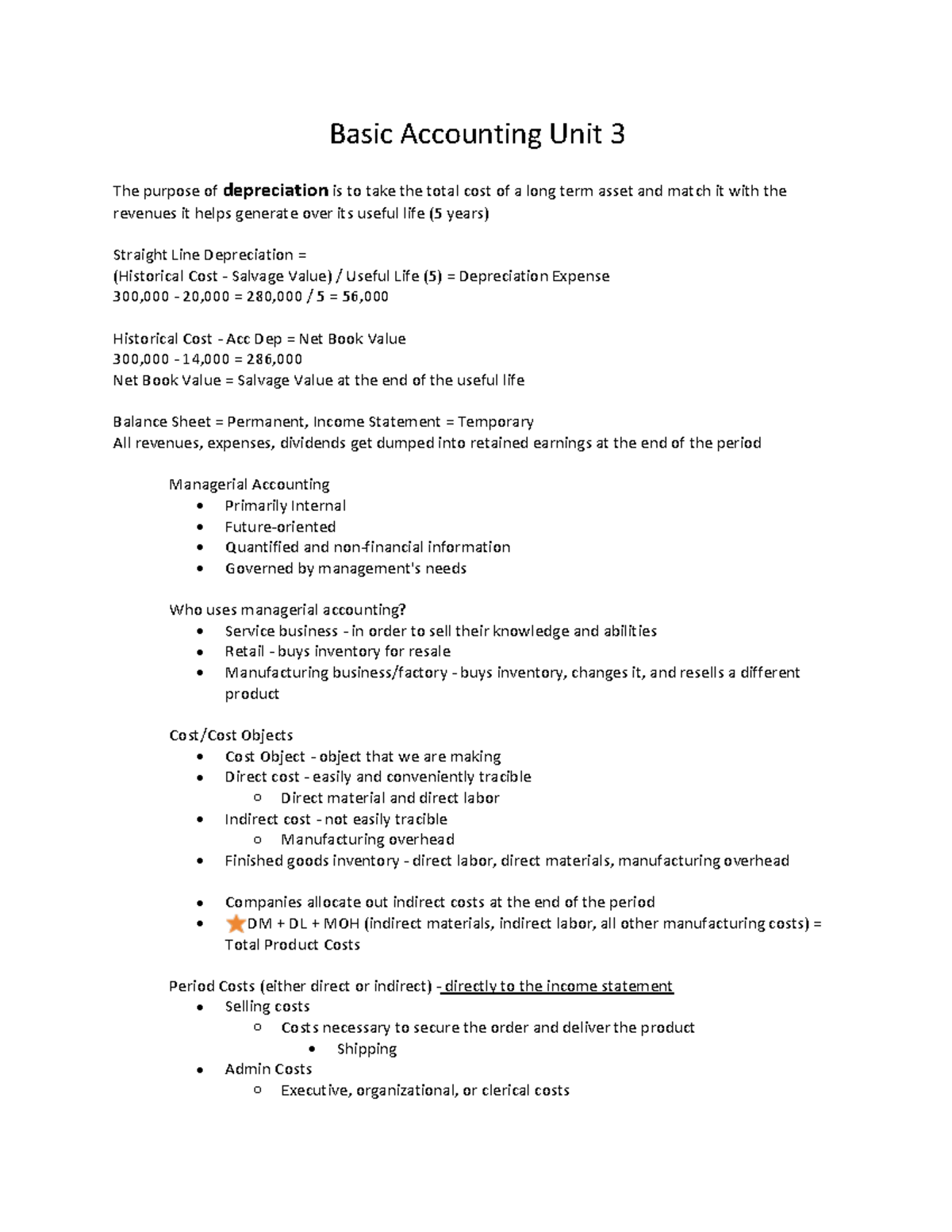 Basic Accounting Unit 3 - Avoidable costs should be considered when ...