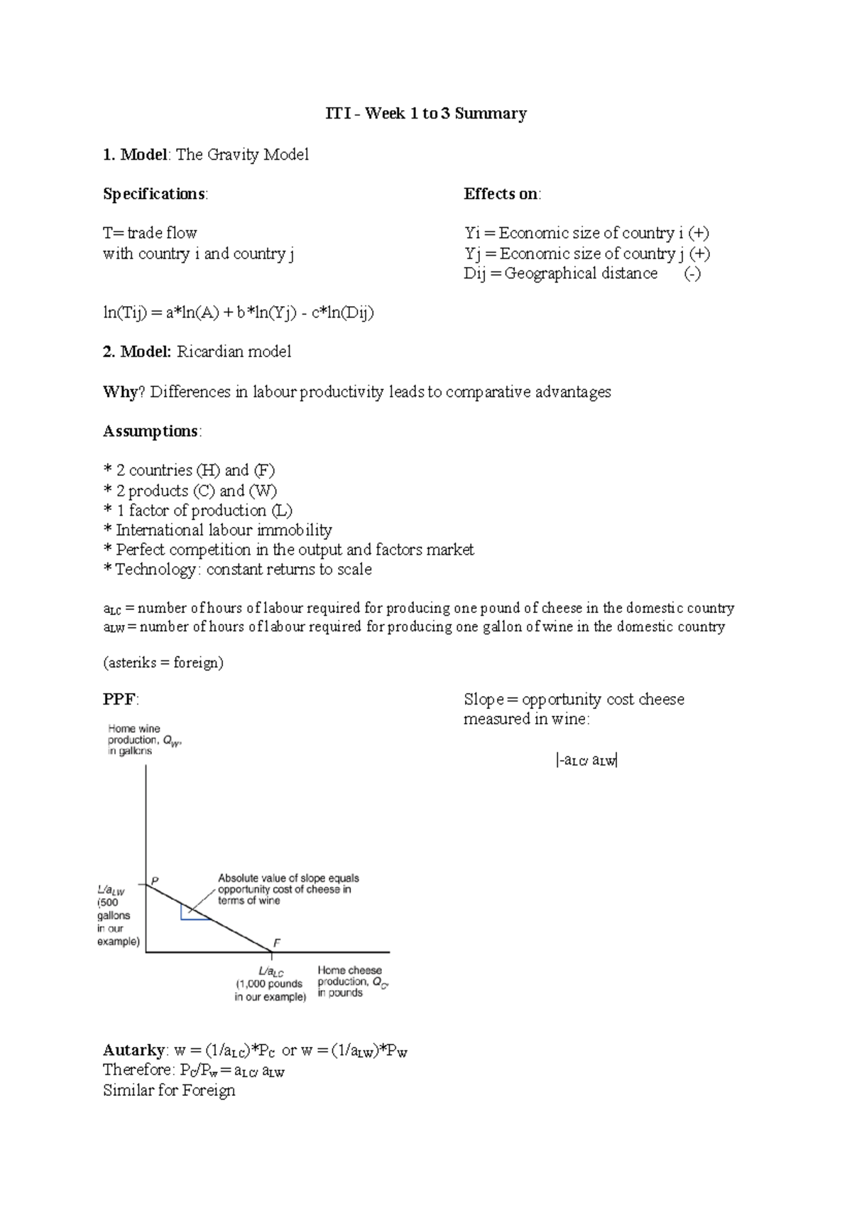 ITI w1-6 - Samenvatting week 1-5 - ITI - Week 1 to 3 Summary Model: The ...