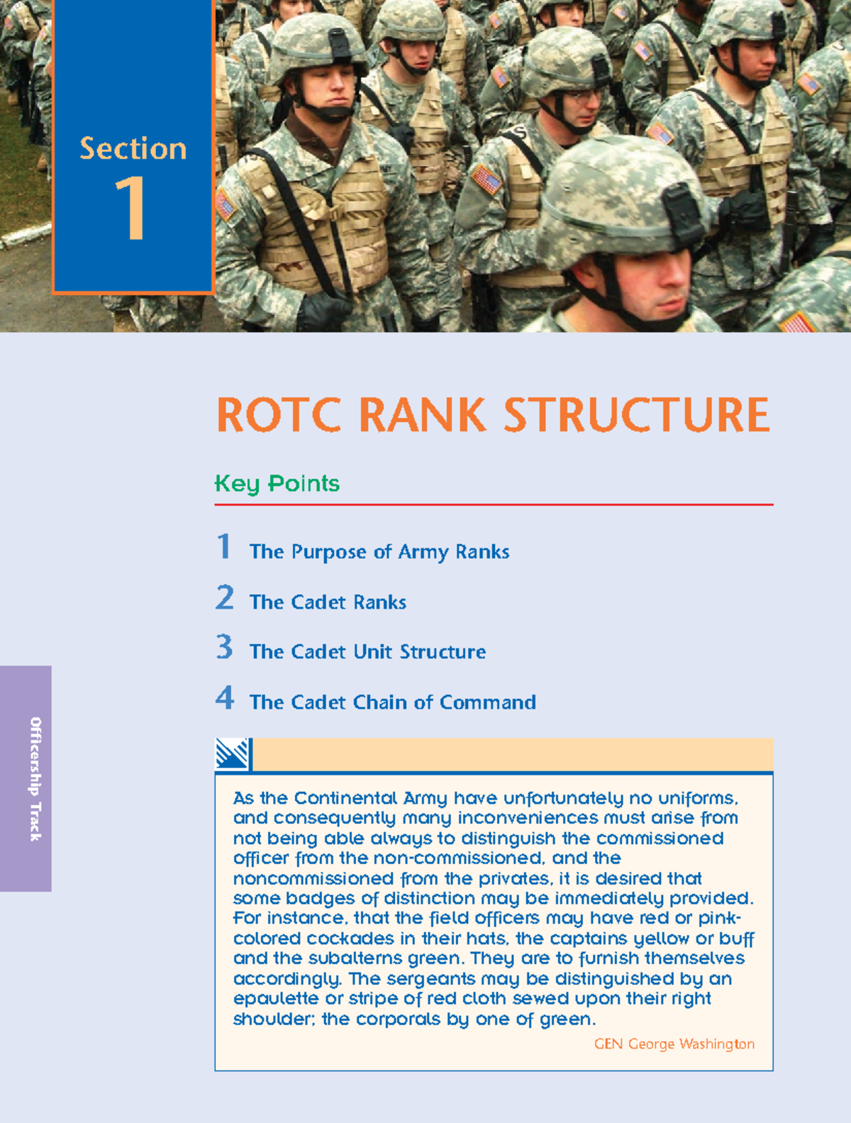 19 - nstp notes - Section 1 Key Points 1 The Purpose of Army Ranks 2 ...