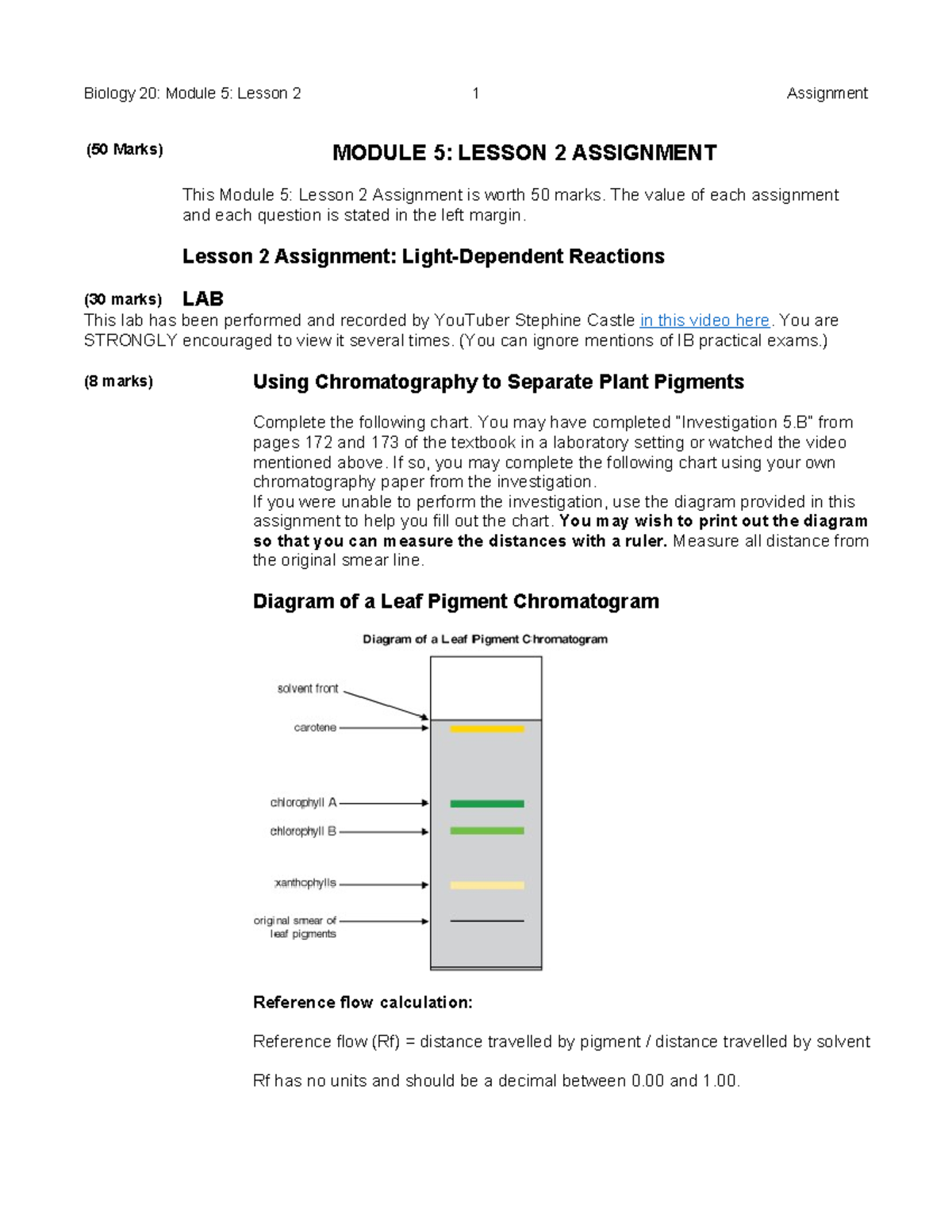 B20 m5 l02 assignment 2024 - (50 Marks) MODULE 5: LESSON 2 ASSIGNMENT ...