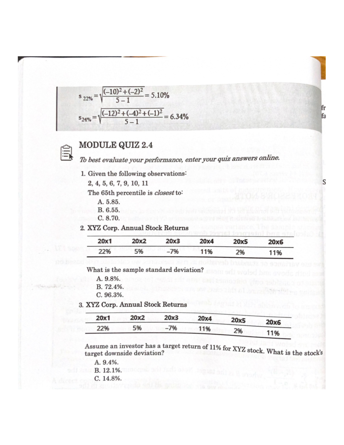 Module Quiz 2 Cfa Level 1 Studocu