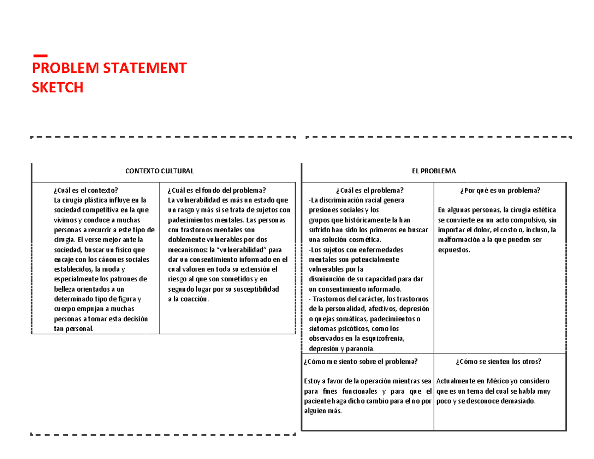 Toolkit Problem Statement Sketch AKTD - PROBLEM STATEMENT SKETCH ...