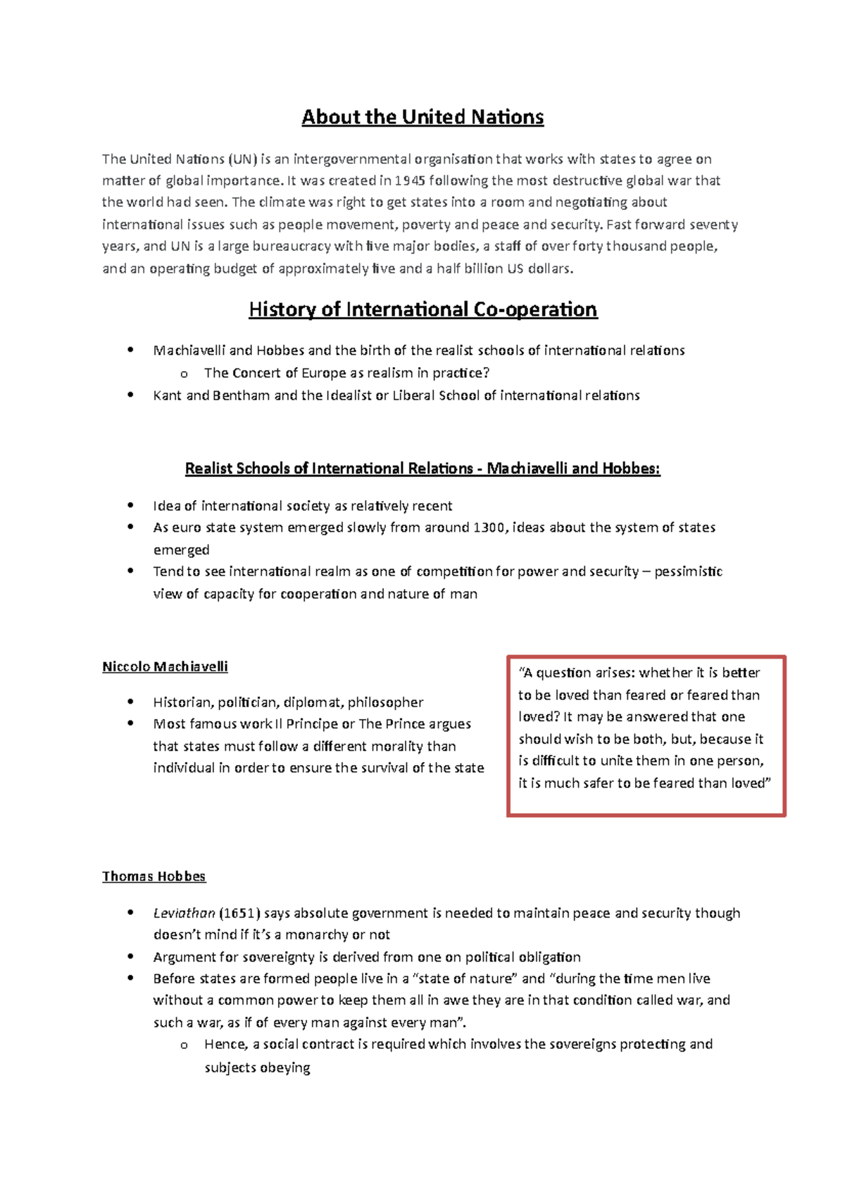 History and International Cooperation - About the United Nations The ...