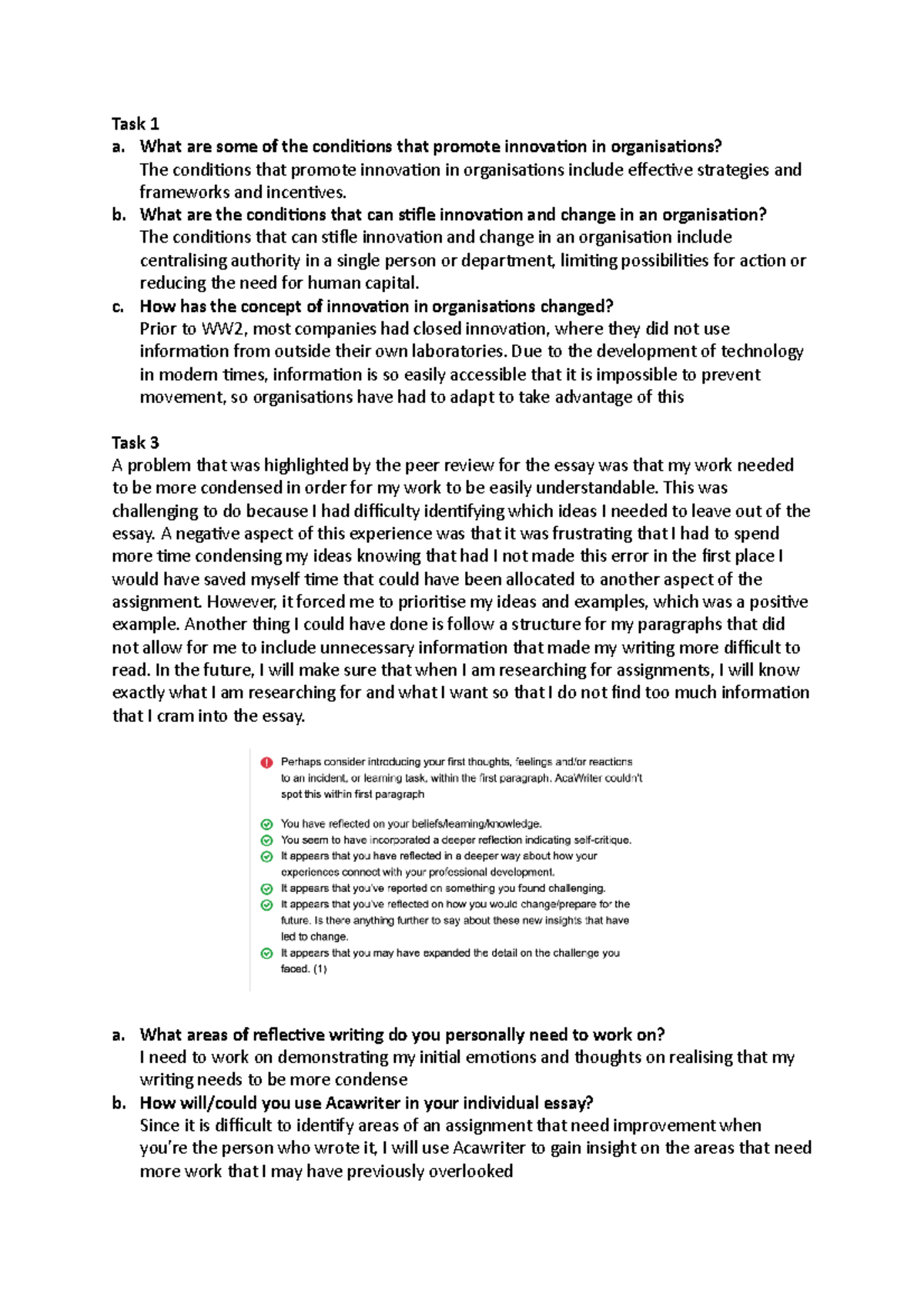 Week 9 homework - Task 1 a. What are some of the conditions that ...