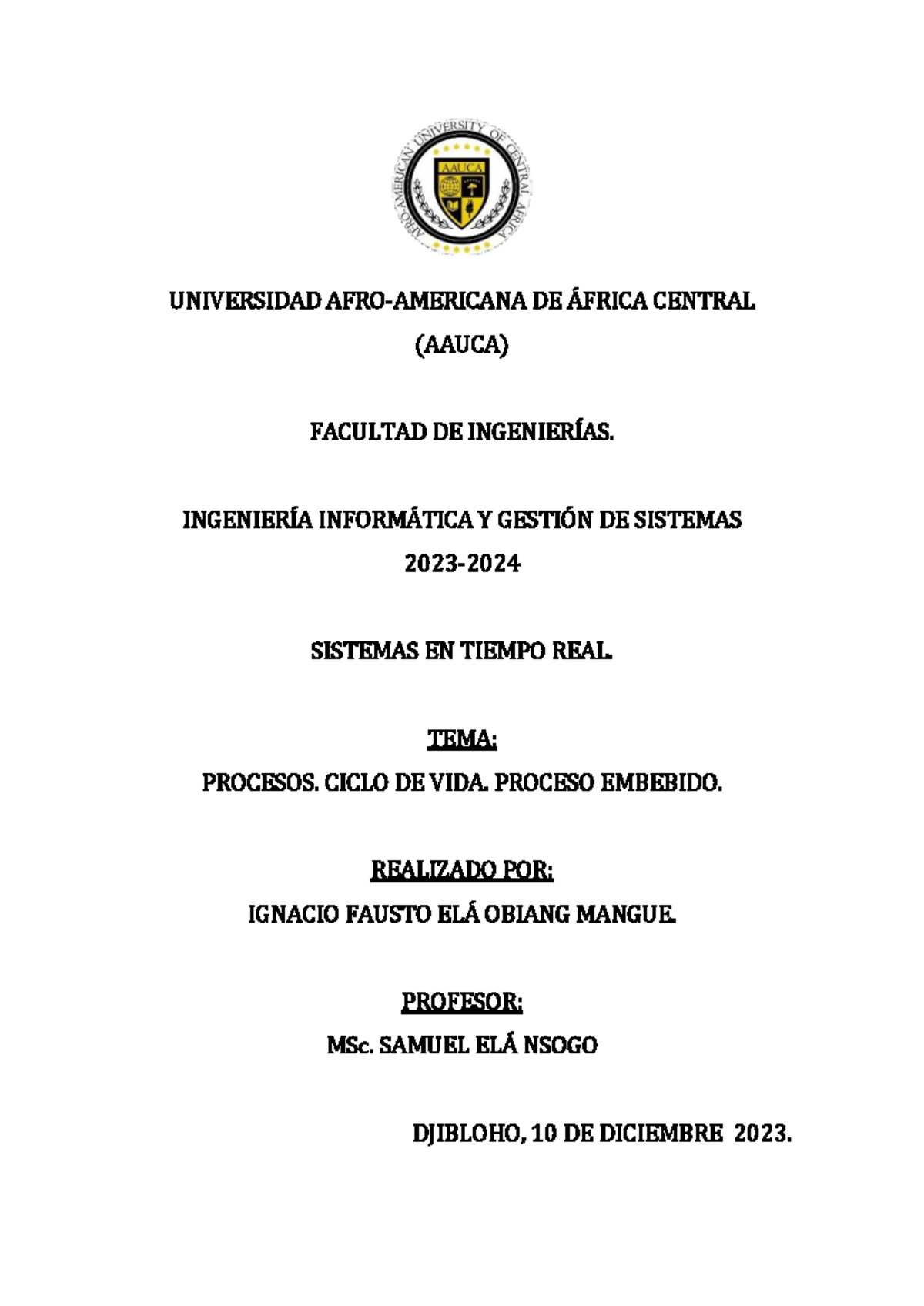 Ignacio Fausto ciclo de vida de los procesos embebidos - UNIVERSIDAD ...