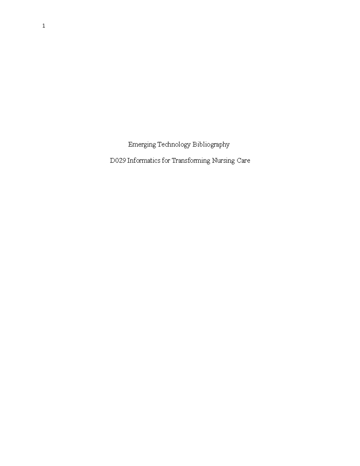 Emerging Technology Bibliography - , Javaid, M., & Singh, R. (2021 ...