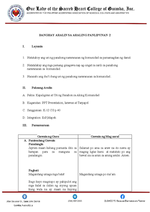 FIL2 Script - Dulang Pangradyo na pinamagatang "Pamilya ko Ito" na ...