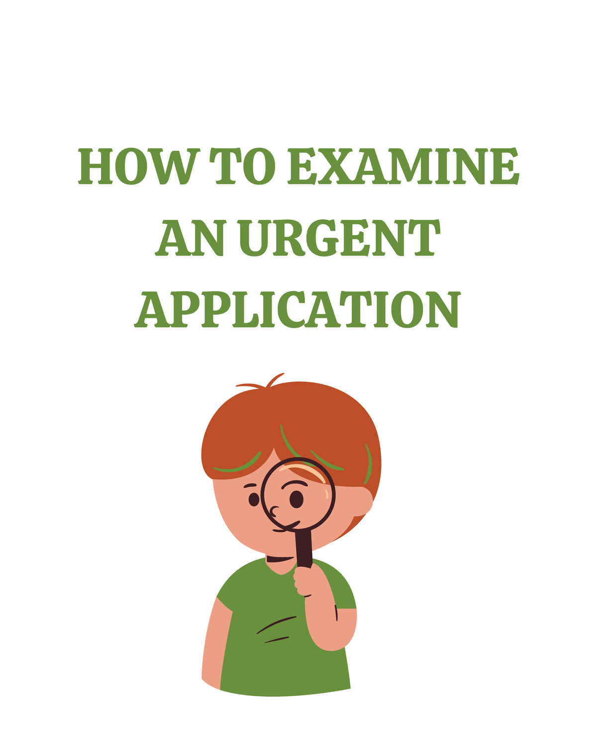 HOW YO Examine AN Urgent Application-1 - HOW TO EXAMINE AN URGENT ...