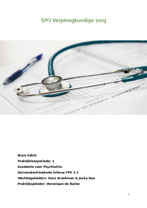 Gordon uitgewerkt aan de hand van een eigen gemaakte casus - Anamnese ...