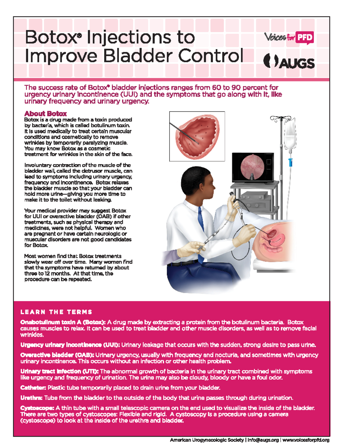 AUGS Botox - urology - BIOS 2110 - Studocu