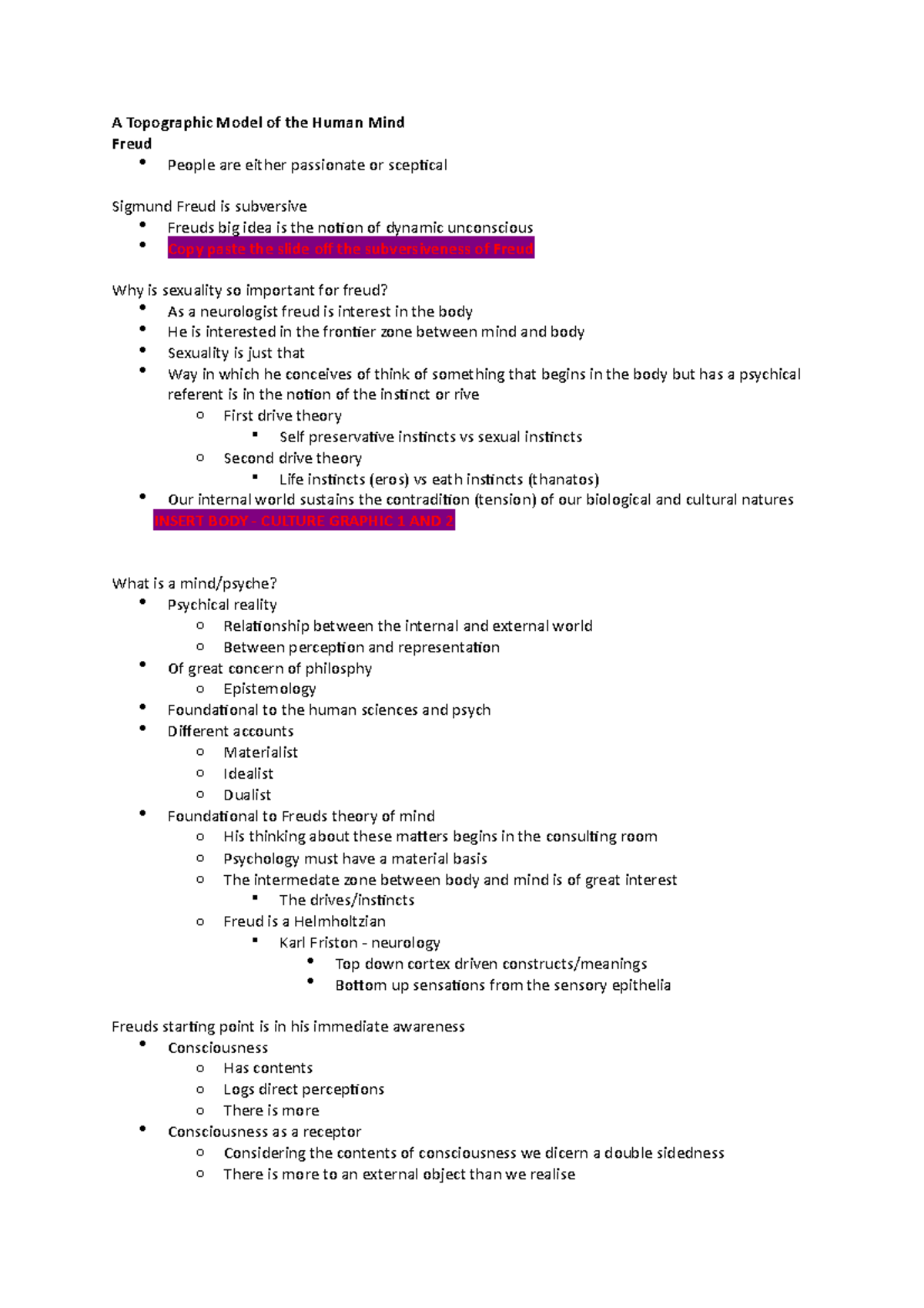 A Topographic Model of the Human Mind - A Topographic Model of the ...