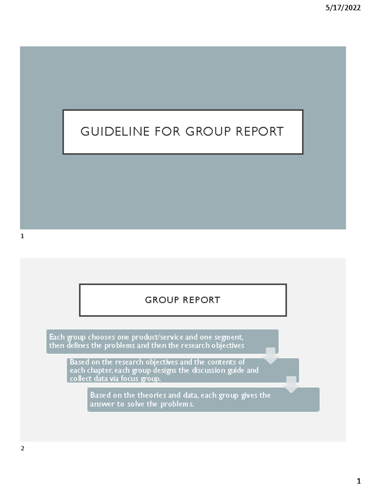 Guideline for group report student - 5/17/ 1 GUIDELINE FOR GROUP REPORT ...