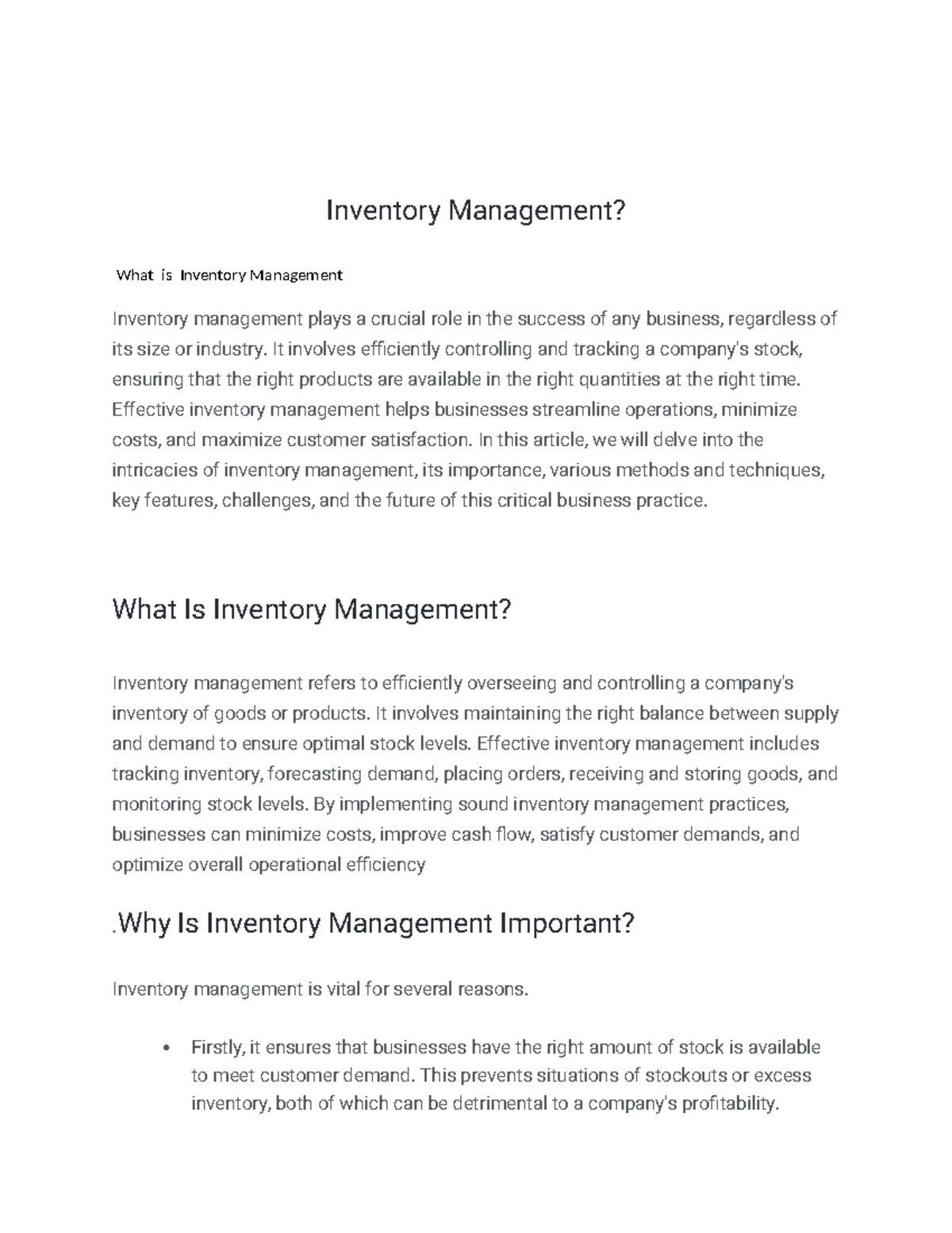What-is-Inventory-Management - Inventory Management? What is Inventory ...
