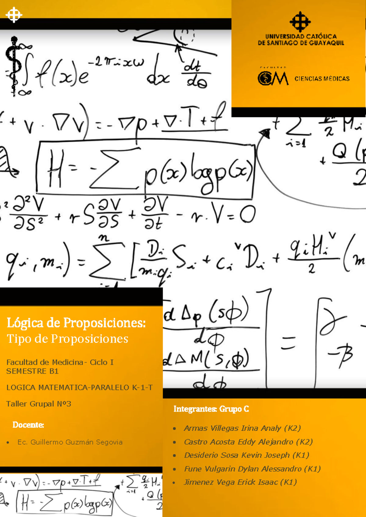 Lógica de Proposiciones-Tipo de Proposiciones Grupo C Edd Cas Logica ...