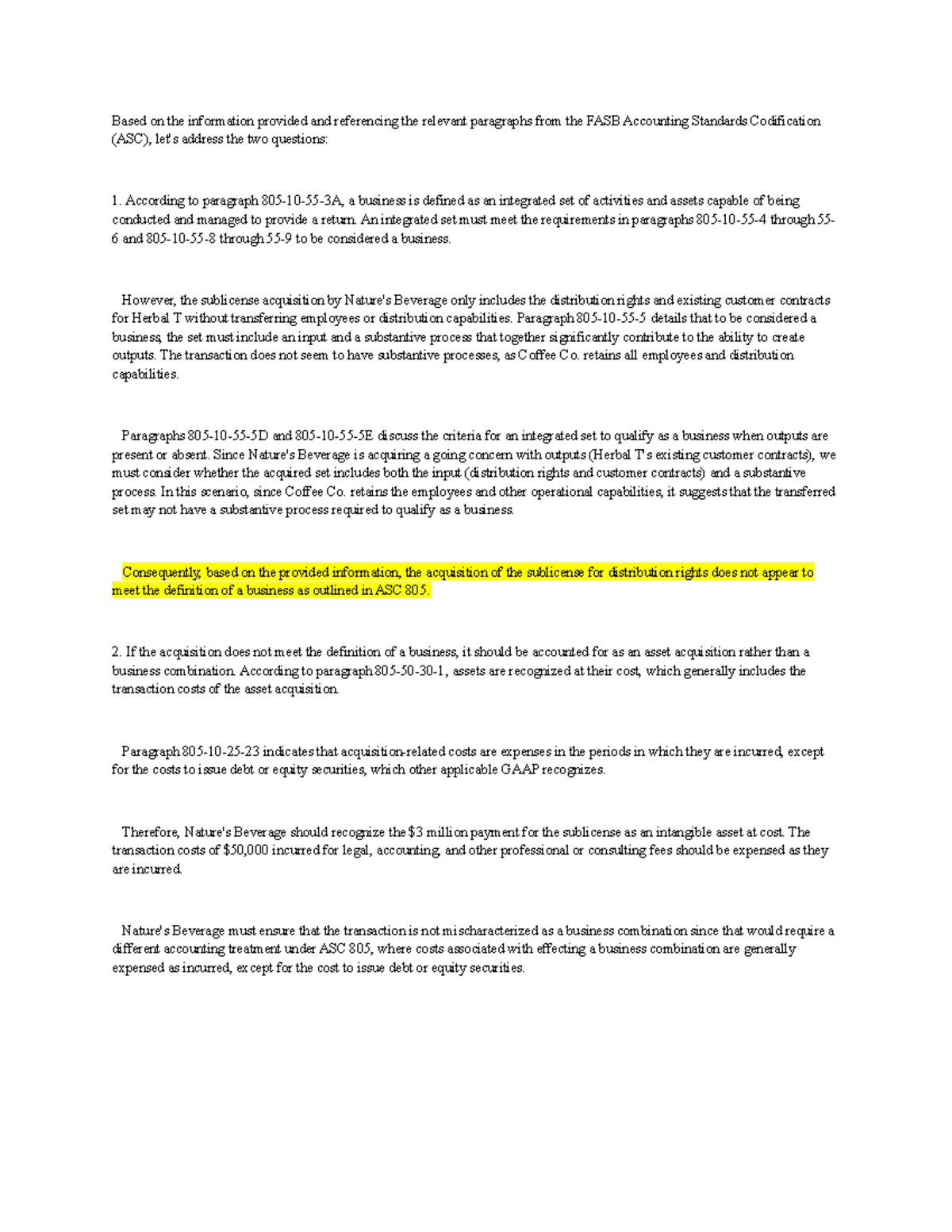 Case1 - Case Study - Based on the information provided and referencing ...