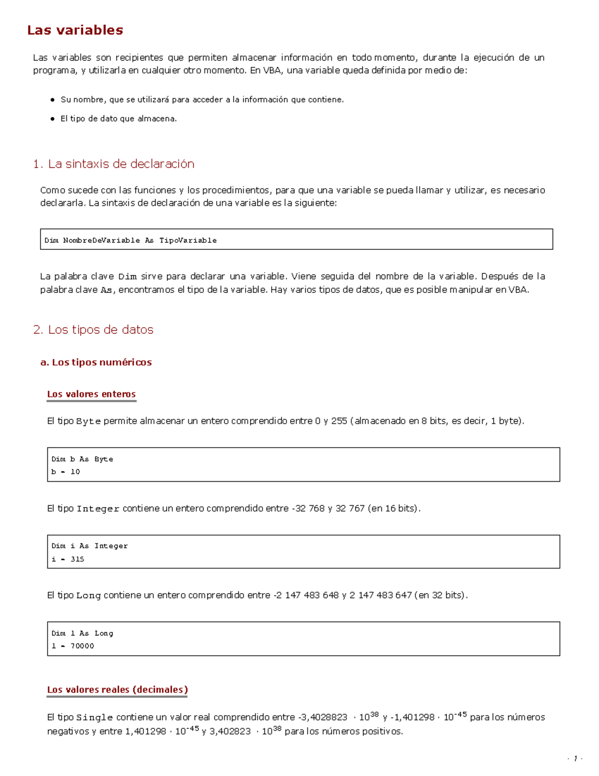 5 - Las variables - Las variables son recipientes que permiten ...
