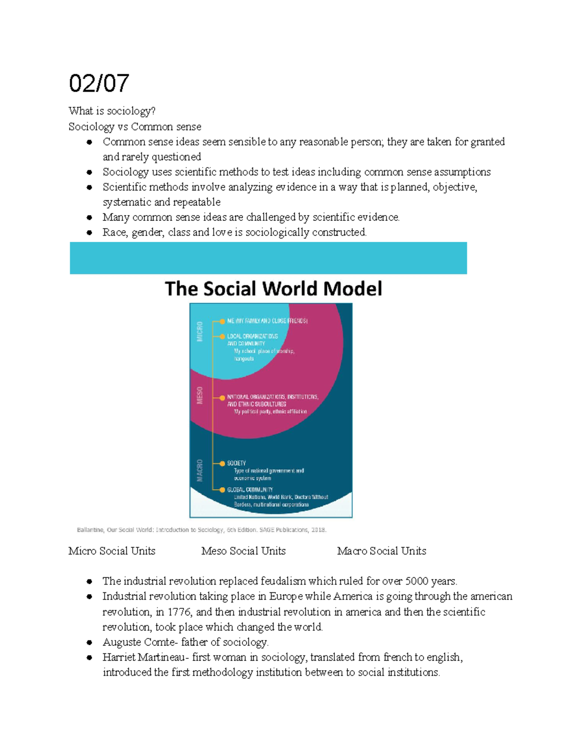 Sociology - Notes based of a textbook - SOC 101 - Hunter College - Studocu