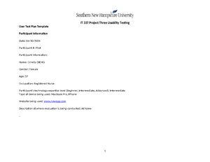 3-2 Activity End User Requirements - 3-2 Activity: End User ...