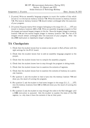 EE337 labsheet 3 - The Problem Statement for the Lab 3 assigned ...