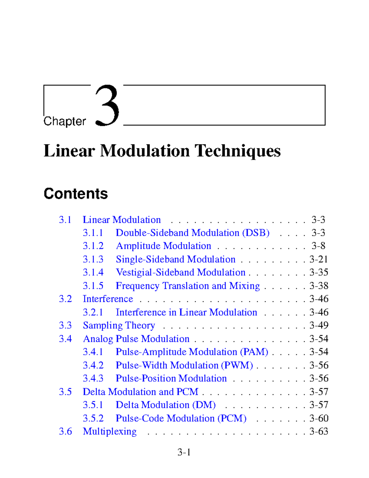 Linear Modulation Techniques - Linear Modulation Techniques Chapter 3 Linear Modulation 3 ...