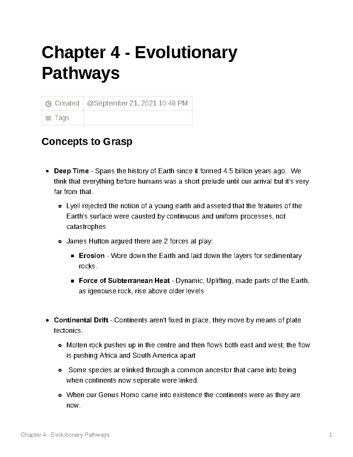 Chapter 4 - Evolutionary Pathways - Chapter 4 - Evolutionary Pathways ...