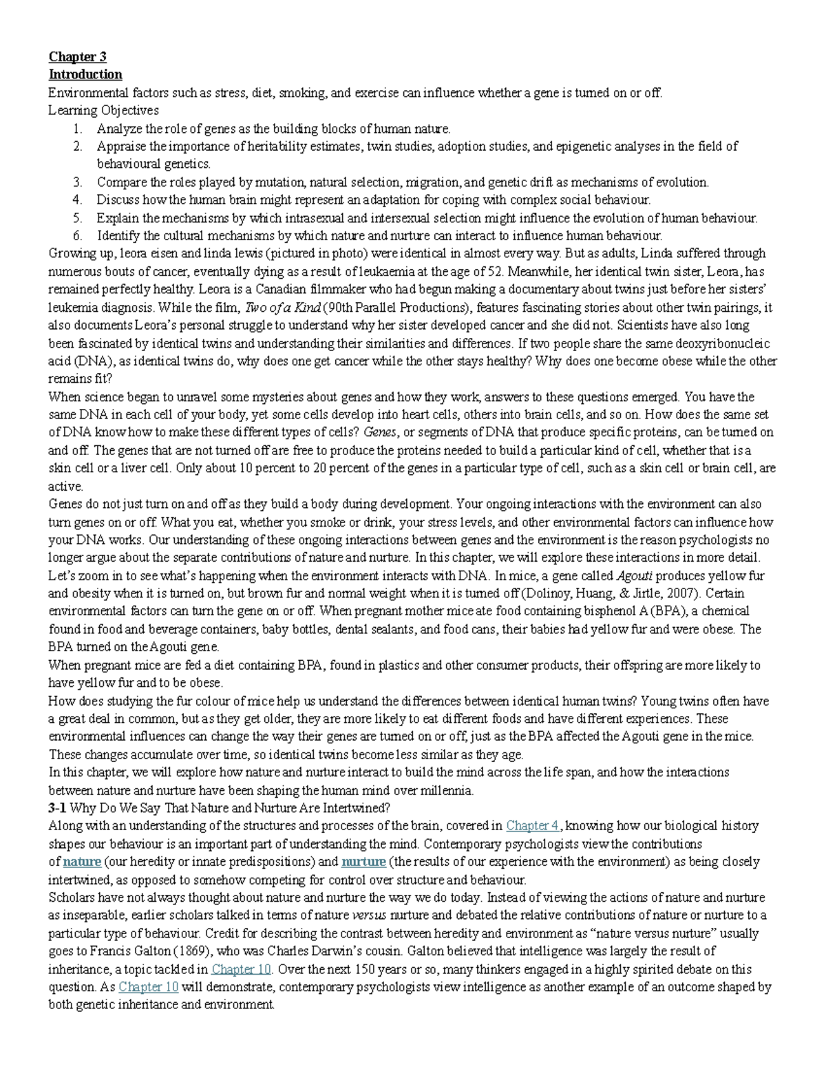 Chapter 3 Text Book - Module 2 Lecture 2 Cells - Chapter 3 Introduction Environmental factors ...